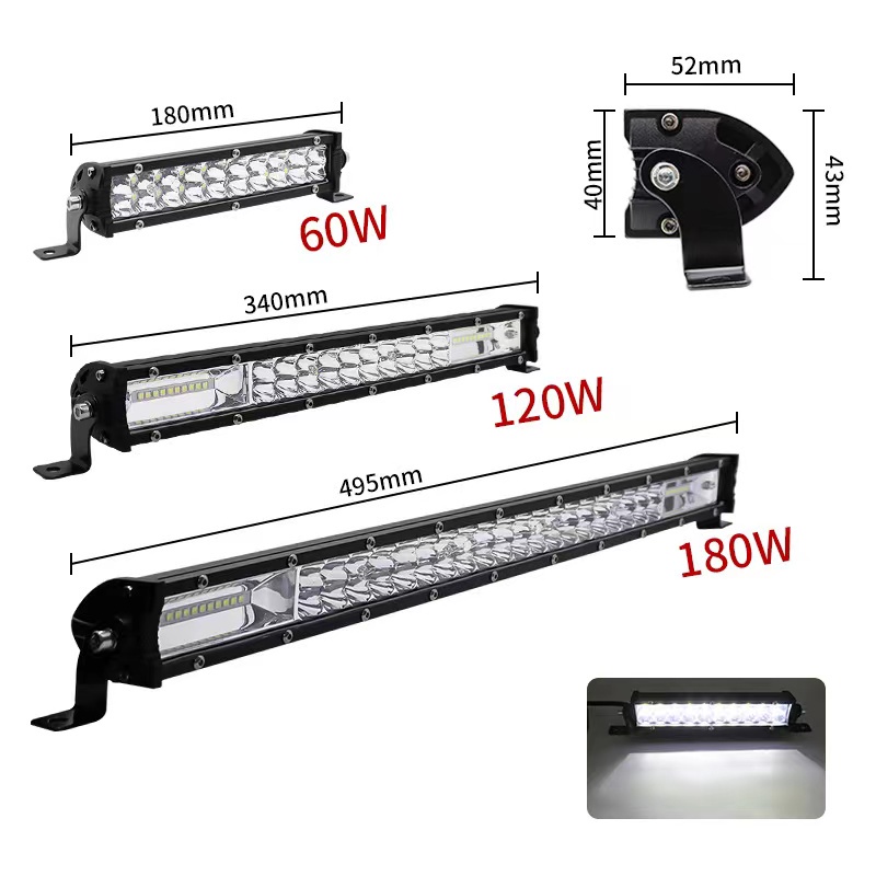 ไฟรถยนต์12V 60VSpotlight 120W 180W 240W 90000LM 6000K,ไฟสปอตไลท์แบบคอม ...