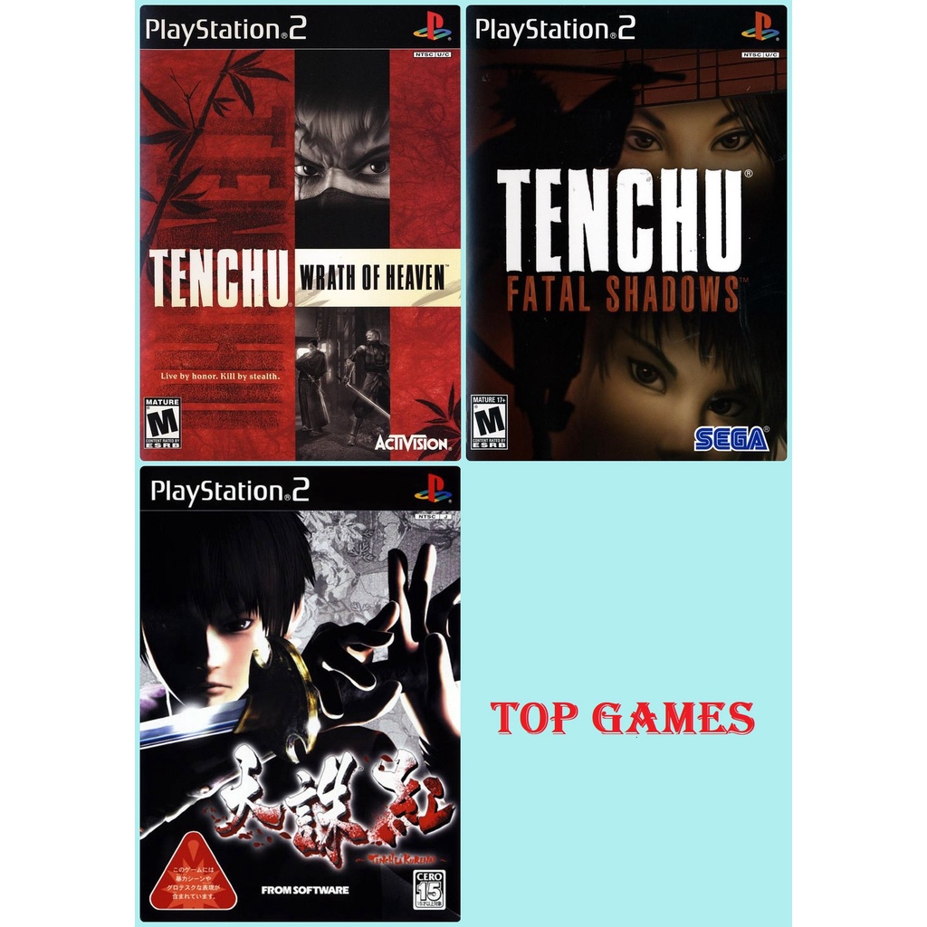 Tenchu เทนชู แผ่นเกม PS2 Playstation 2 ทุกภาคของ PS2 | Shopee Thailand