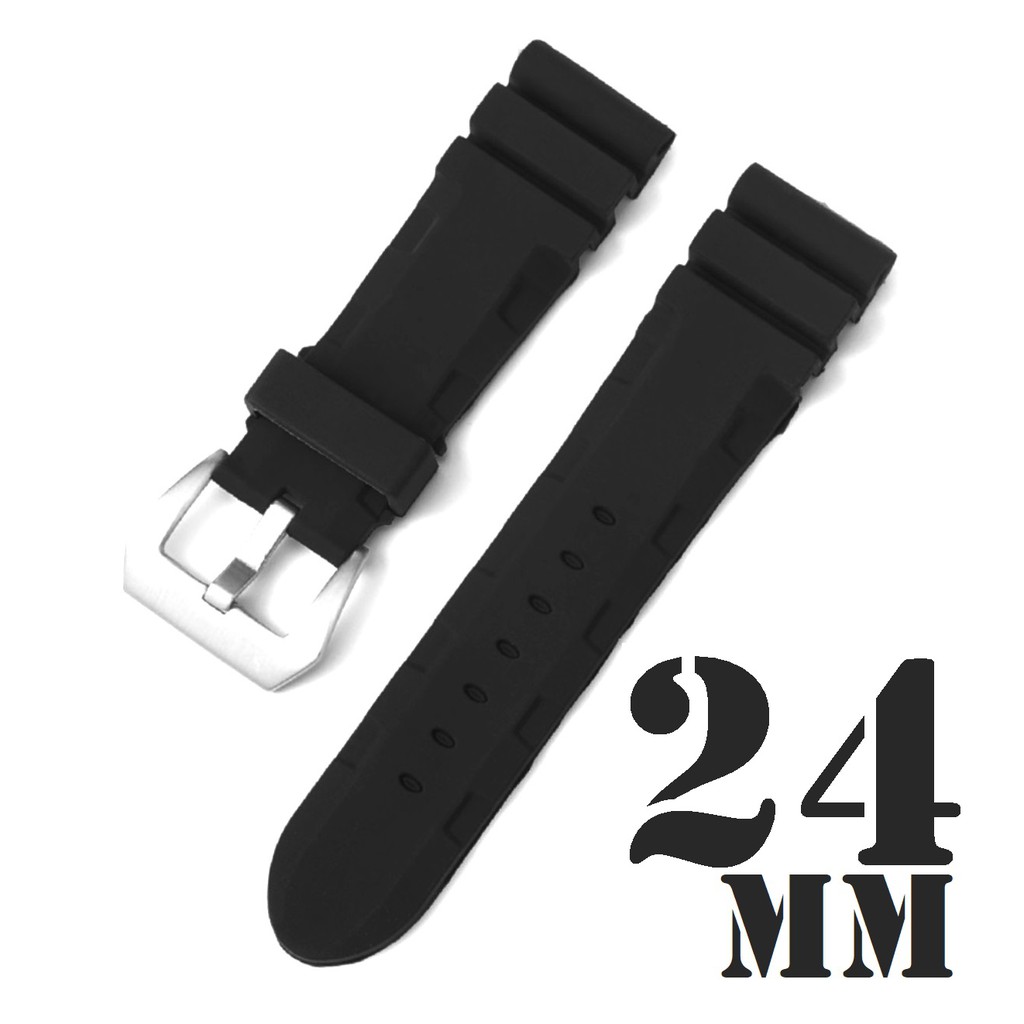 barel สายนาฬิกา ยาง ซิลิโคน เข็มขัดแสตนเลส ไซส์ 24 มม แถมสปริง R29 24 แถม สปริง+เหล็กถอดสาย ...