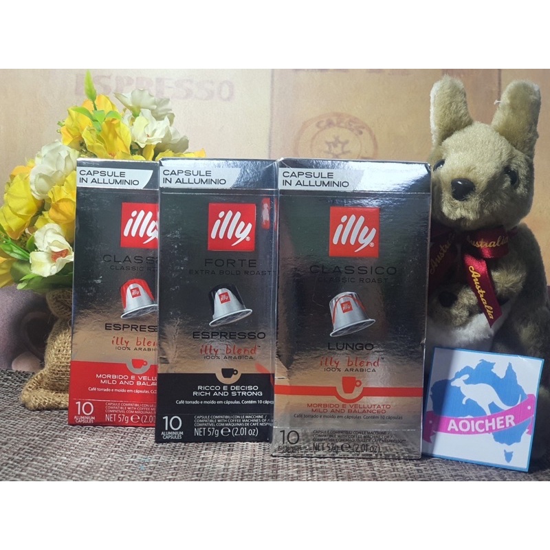 กาแฟแคปซูล illy 1 กล่องมี 10 แคปซูล มีทั้งหมด 3รสชาติให้เลือก ของแท้ ...