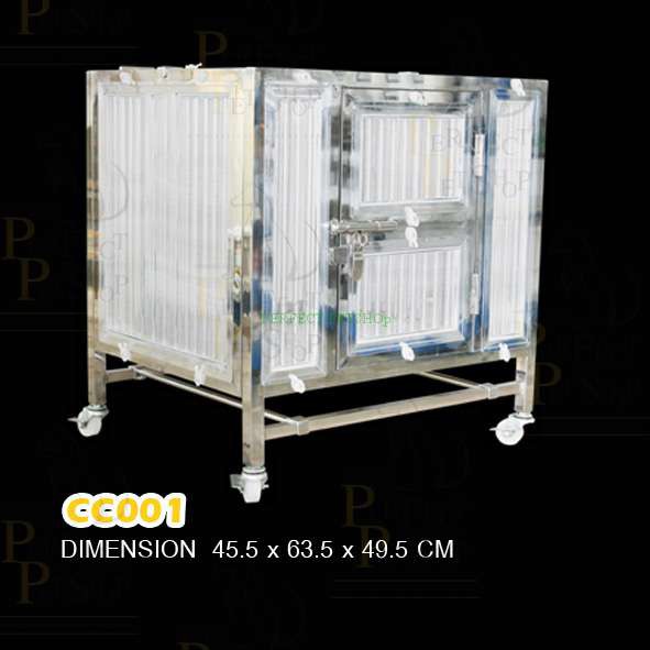 CC001.2 กรงสเตนเลส แยกประกอบไม่ได้ พับไม่ได้ มีมุ้ง | Shopee Thailand