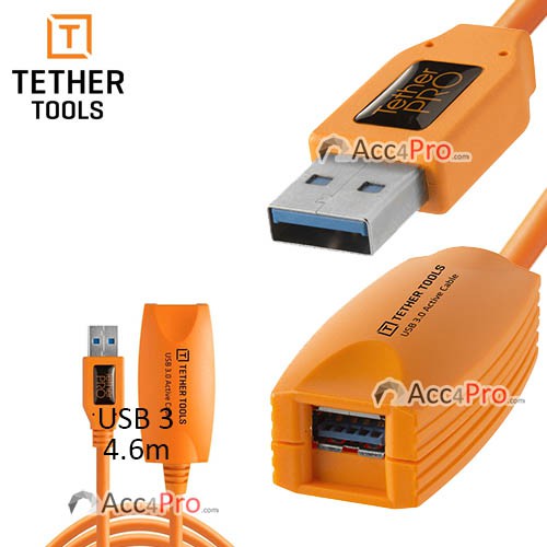 Tether Pro สาย USB 3.0 ยาว 4.6m ต่อกล้องเข้าคอม [+แถมที่รัดสายไฟ ...