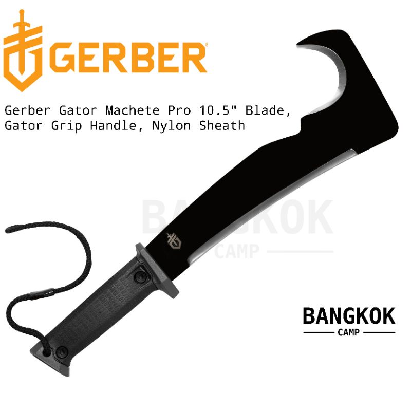 [GENUINE ]Gerber Gator Machete Pro 10.5" Blade, Gator Grip Handle ...