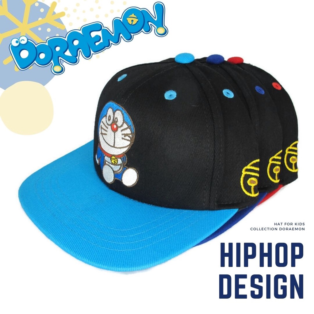หมวกแก๊ป Doraemon character HIP-HOP CAP SIZE 48-50 CM. (No. DM-116 ...