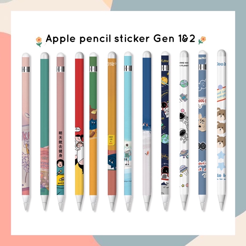 [ลายที่ 34-39] Apple pencil sticker for Gen 1 & 2 สติกเกอร์ Apple ...