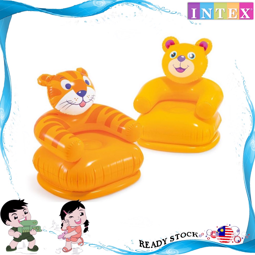 Intex 68556 Inflatable เด็กทารก Happy Animal รูปแบบเก้าอี้ Assortment ...