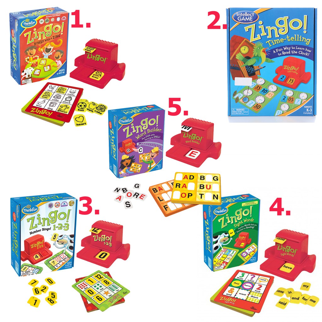 Zingo Bingo เกมส์บิงโกรูปภาพ และคำศัพท์อื่นๆ รวม 5แบบ | Shopee Thailand