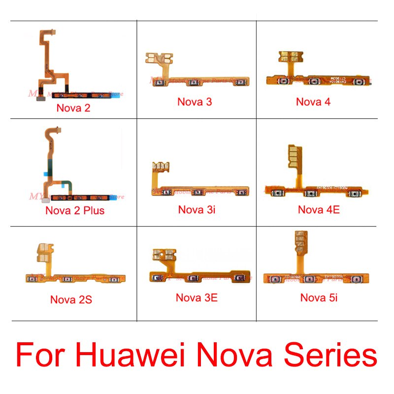 ปุ่มปรับระดับเสียง ปุ่มกดด้านข้าง สายแพร สําหรับ Huawei Nova 2 Plus 2s 3 3i 3e 4 4E 5i | Shopee ...