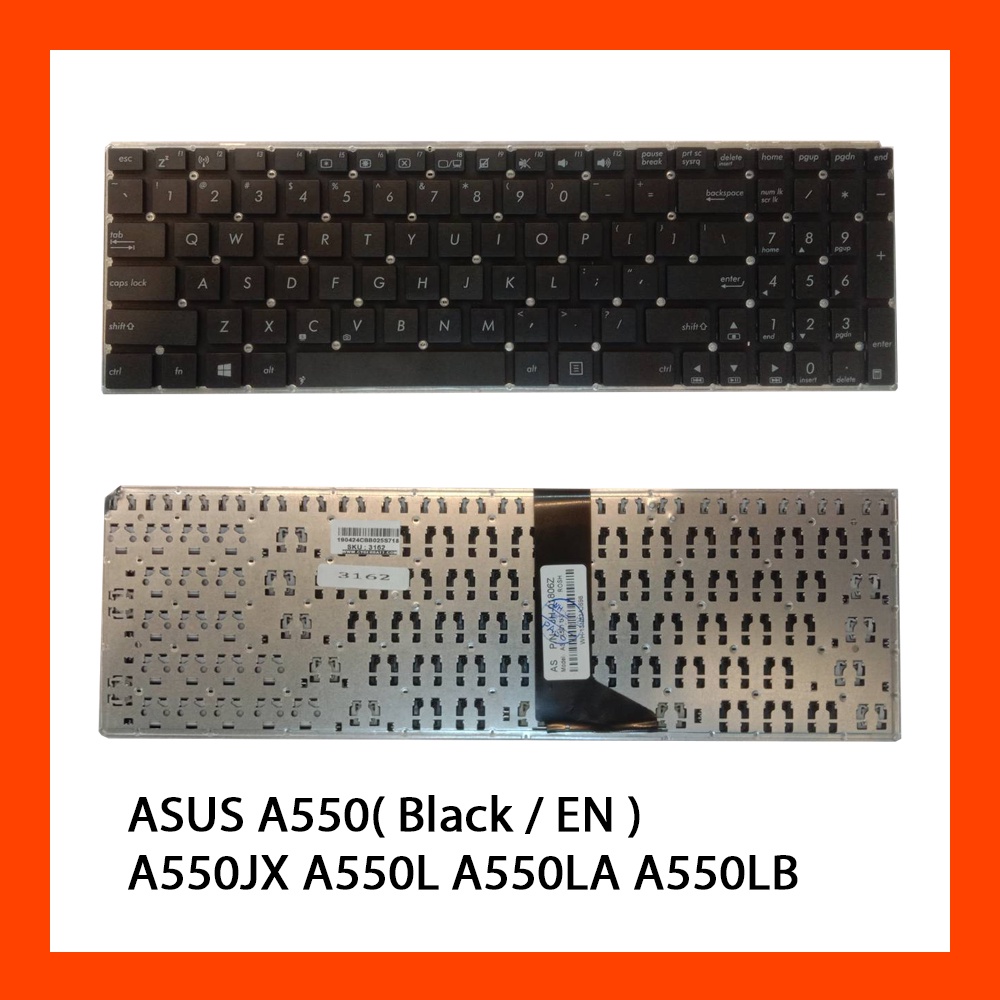 Keyboard ASUS A550JX Black US แป้นอังกฤษ | Shopee Thailand