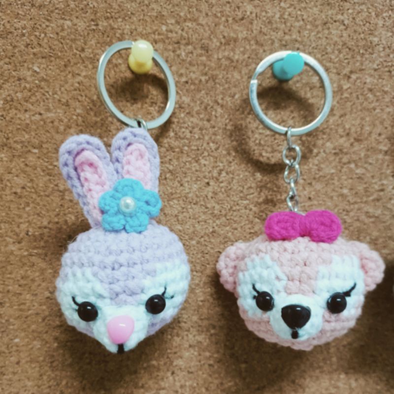พวงกุญแจโครเชต์ ลาย Stella Lou and Duffy friends น่ารัก | Shopee Thailand