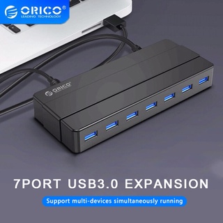 ORICO H7928-U3 USB HUB ฮับ 7พอร์ต USB3.0 เดสก์ท็อปฮับพร้อมอะแดปเตอร์ไฟ 12V USB Splitter สำหรับ ...