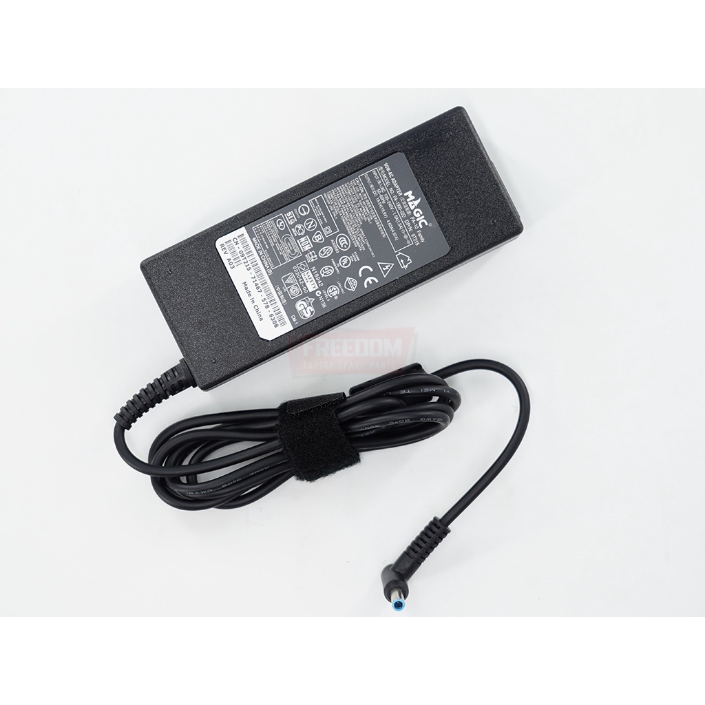 สายชาร์จโน๊ตบุ๊ค Adapter ใส่ HP19.5V 3.33A (4.5*3.0mm) 65W หัวสีฟ้า มี ...