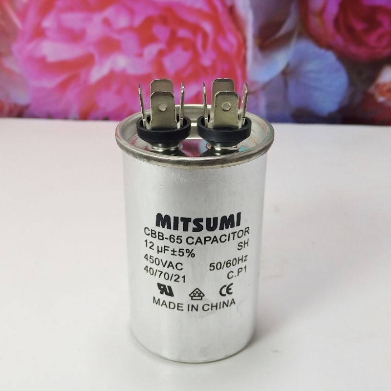 แค็ปรัน 12uf 450v ขาเสียบ คาปาเครื่องซักผ้า แคป CAP capacitor ...