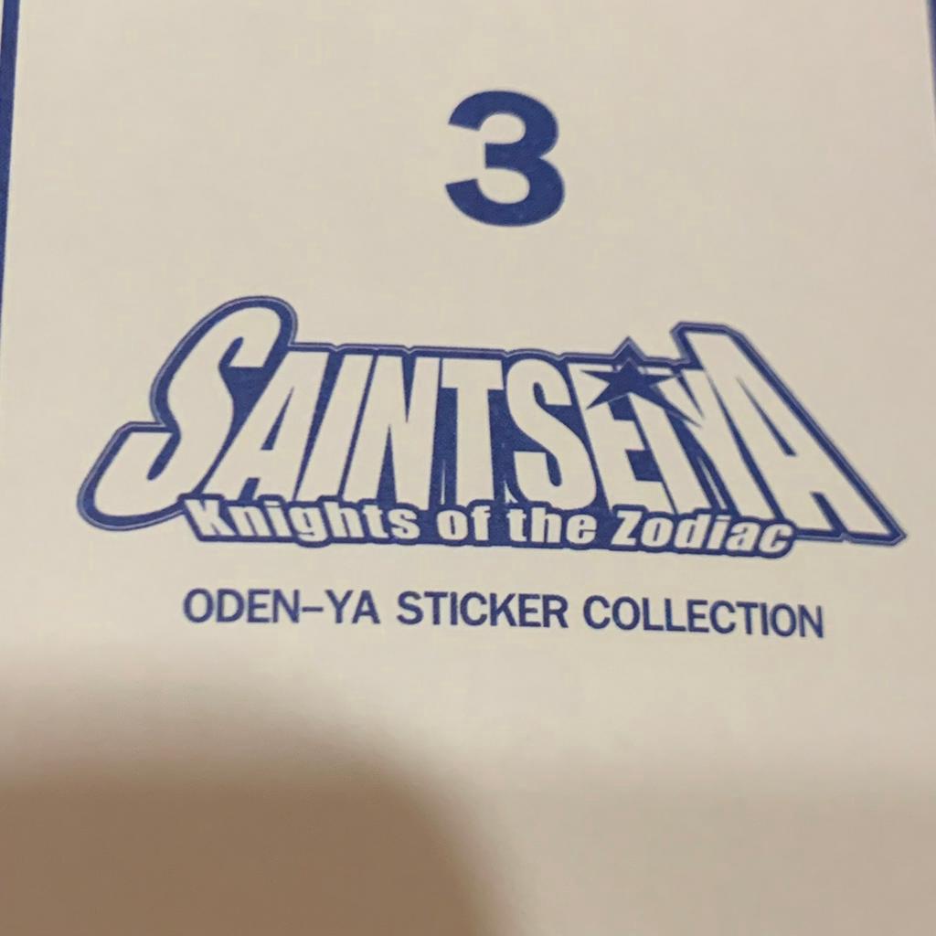 สติ๊กเกอร์ Saint Seiya เซนต์เซย์ย่า เลเซอร์ 1-50 จาก ODEN-YA | Shopee ...
