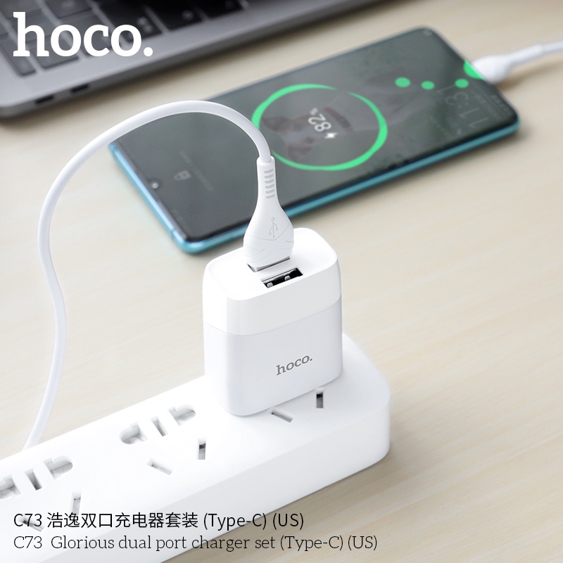 Hoco C73 สายชาร์จพร้อมหัวชาร์จ พร้อมส่ง สำหรับ Micro USB / for L / Type ...