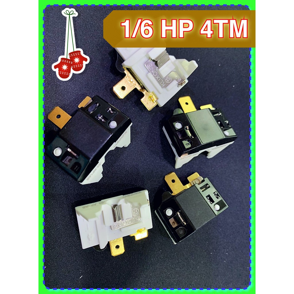 [ 1 อัน ] โอเวอร์โหลด IC ตู้เย็น ขนาด 1/6 HP 220V 4TM | Shopee Thailand