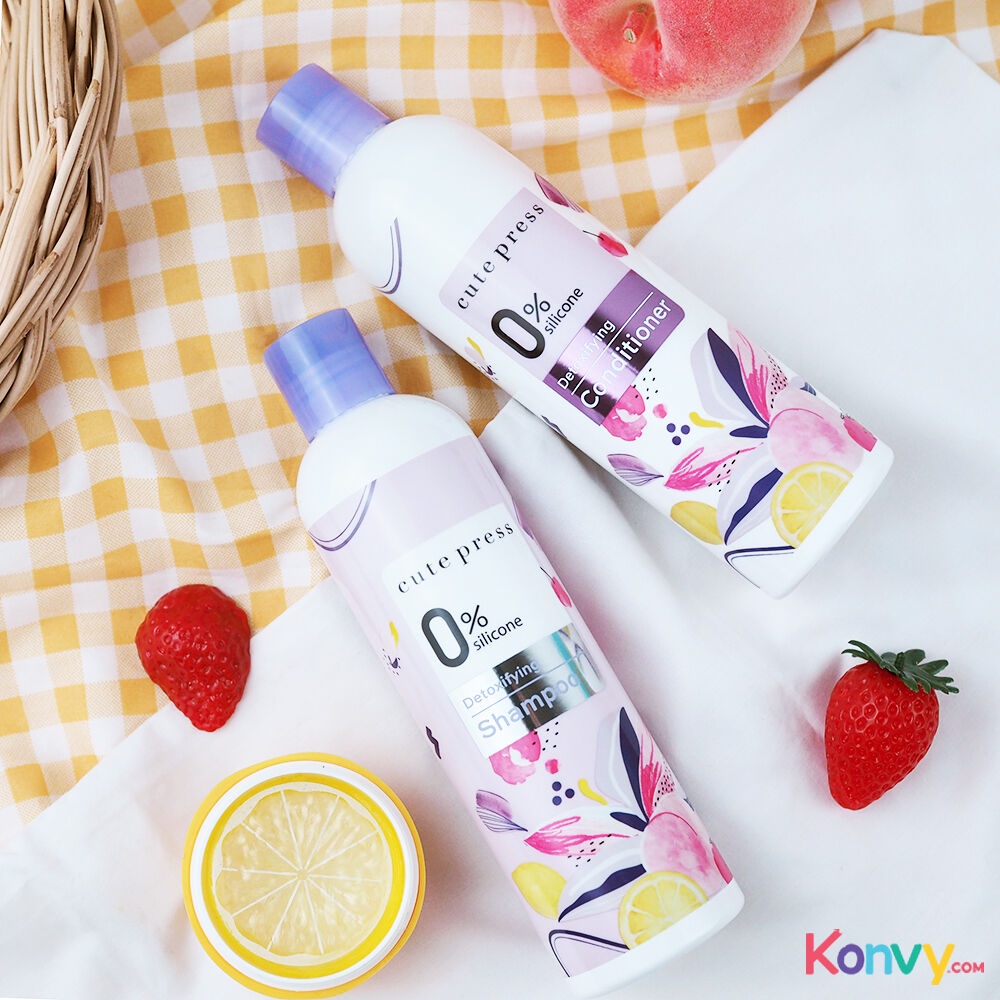 Cute Press Shampoo คิวท์เพรส แชมพู 300ml (Detoxifying/Anti-Hair Fall ...