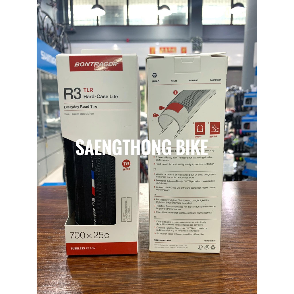 ยางนอกเสือหมอบ Bontrager R3 Hard-Case Lite TLR แบบ tubeless ลายยางใหม่ ...