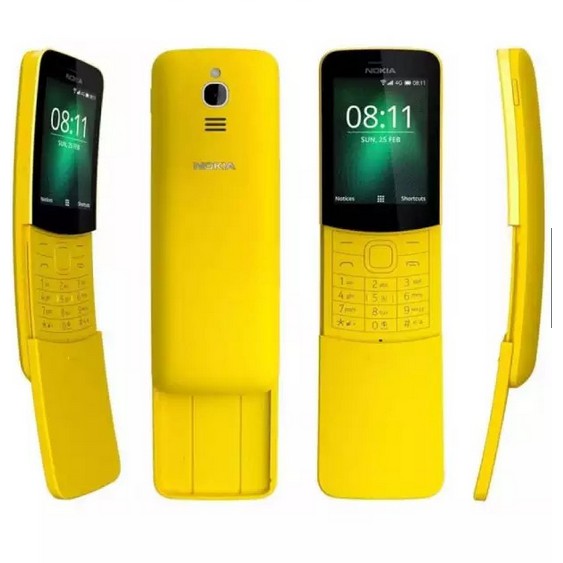โทรศัพท์มือถือ Retro Classic Nokia 8110 4G Dual SIM ดั้งเดิมครบชุด ...