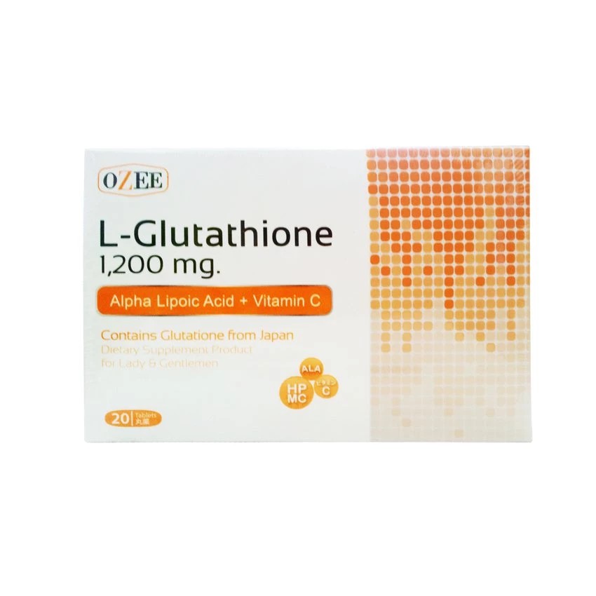 OZEE L-Glutathione โอซี กลูต้าไธโอน 20 เม็ด (1 กล่อง) | Shopee Thailand