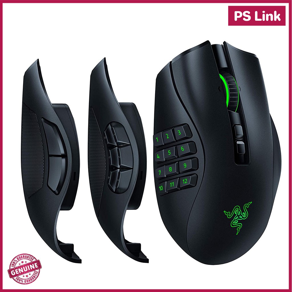 Razer Naga Pro Modular Wireless Gaming Mouse with Swappable Side Plates ...
