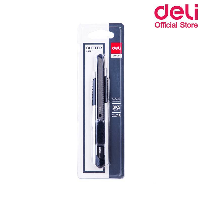 Deli 2056 Cutter คัทเตอร์ ขนาด 13 ใบมีด ใช้งานง่าย พกพาสะดวก คัตเตอร์ ...