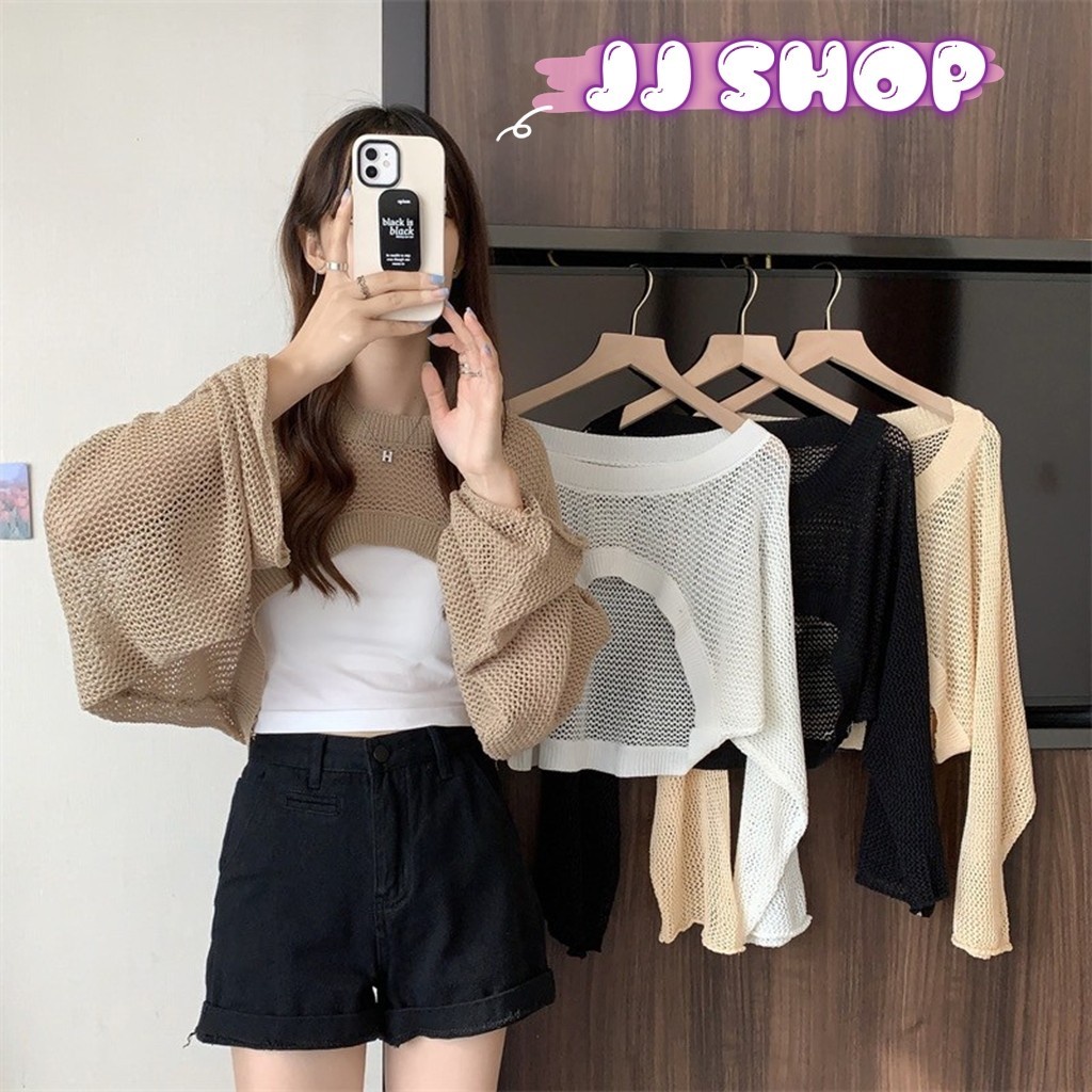 JJ shop💜 พร้อมส่ง เสื้อถักไหมพรมคอกม แขนยาวดีเทลรูระบายทั้งตัวแมทต์กับเก๋ๆ "C558" -C | Shopee ...