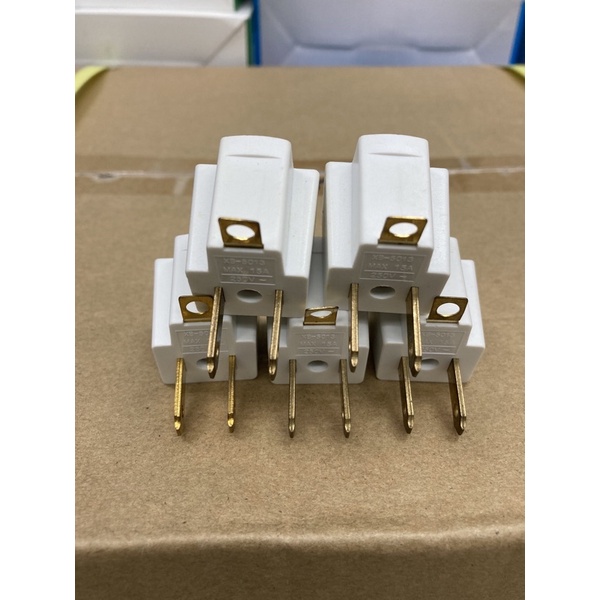 AC Jack แปลง 2ขาแบน 1ขากลม เป็น 2ขาแบน (5ชิ้น) | Shopee Thailand