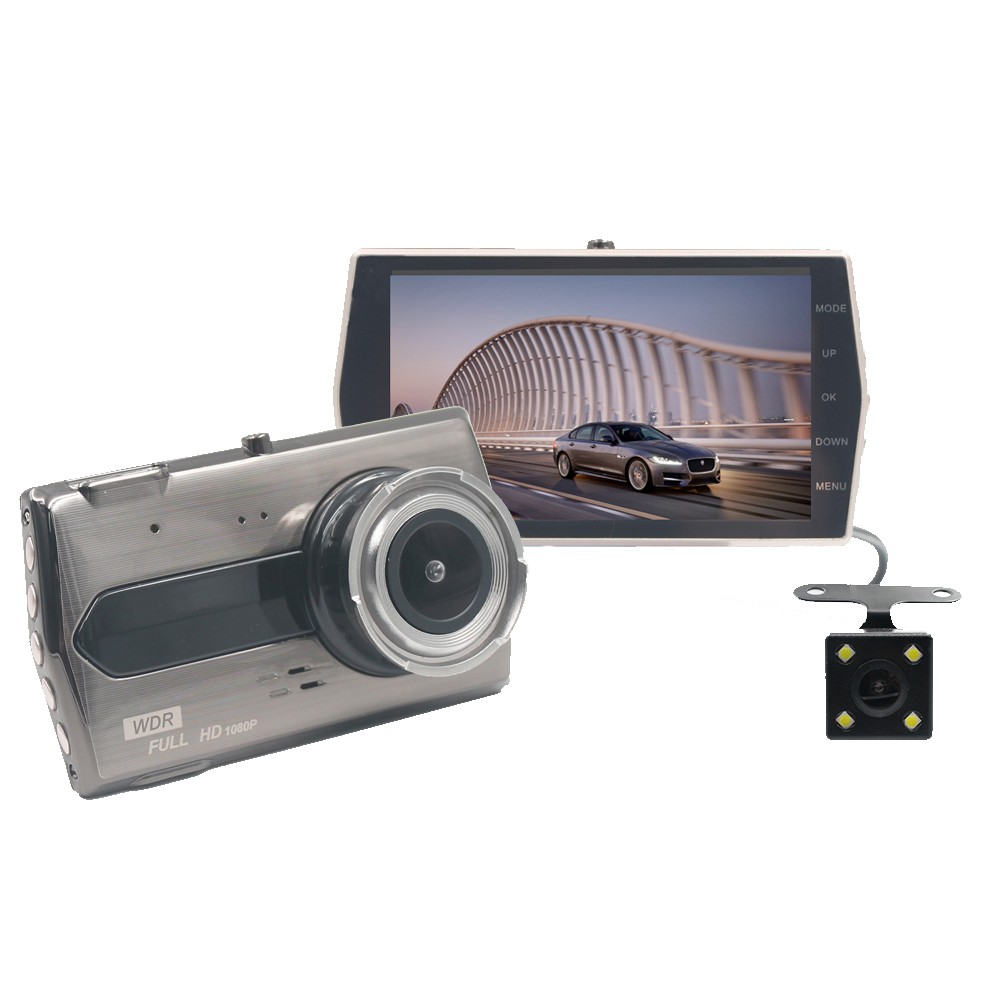 กล้องติดรถยนต์ดีไซน์โฉบเฉี่ยวหน้าหลัง Rbb รุ่น T667 จอธรรมดาปุ่มกดขนาด ...