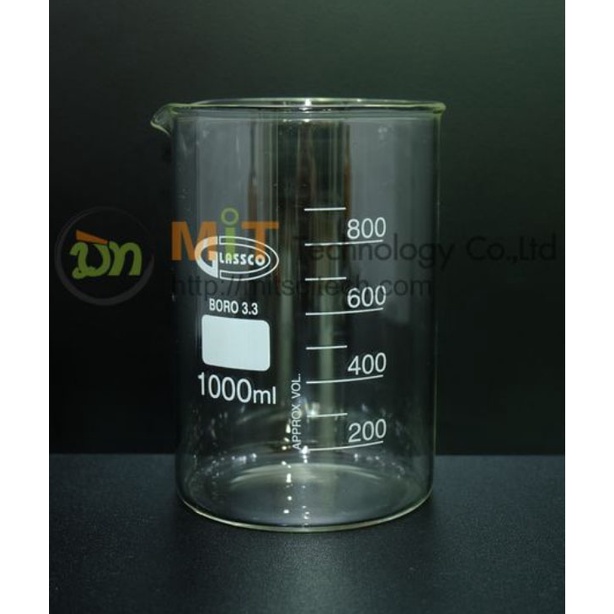Beaker Low Form 10ML 25ML 50ML 100ML 150ML 250ML 500ml400ML 600ML บีกเกอร์แก้ว (GLASSCO ...