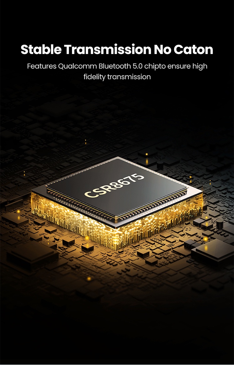 UGREEN 3 in 1 บลูทูธ 5.0 aptX™ อะแดปเตอร์ส่งสัญญาณเสียง Hd RX TX 100M ...