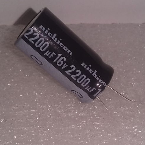 2200uF 16V Nichicon HD คาปาซิเตอร์ Low impedance 105C ขนาด 12.5X25mm ...