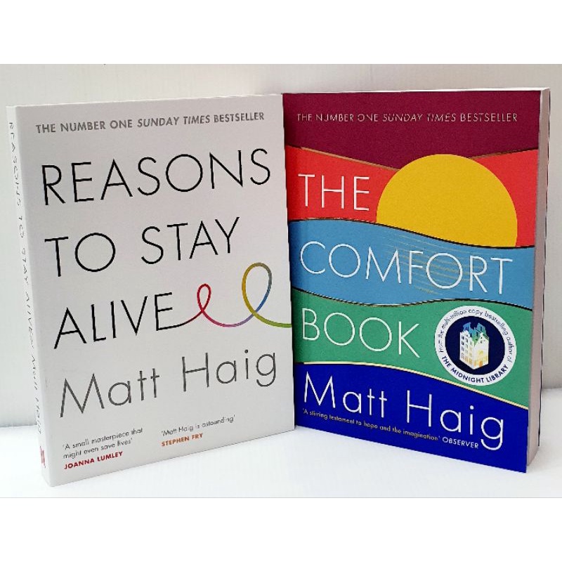 Reasons to stay alive (แด่ผู้แหลกสลาย) & Comfort book by Matt Haig (ผู้ ...