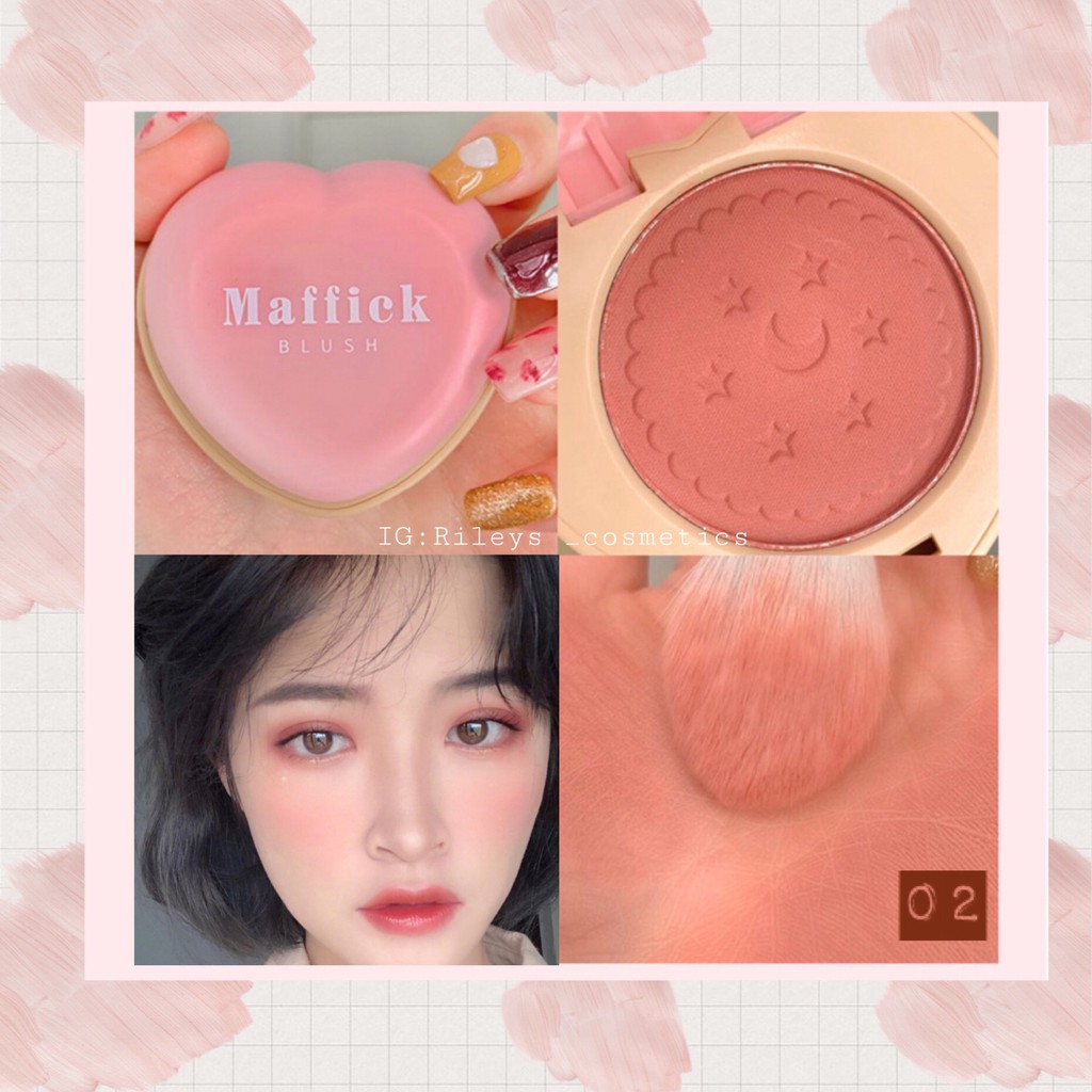 บลัชออน Maffick นำเข้าจากเกาหลี เม็ดสีแน่น คุ้มสุด | Shopee Thailand