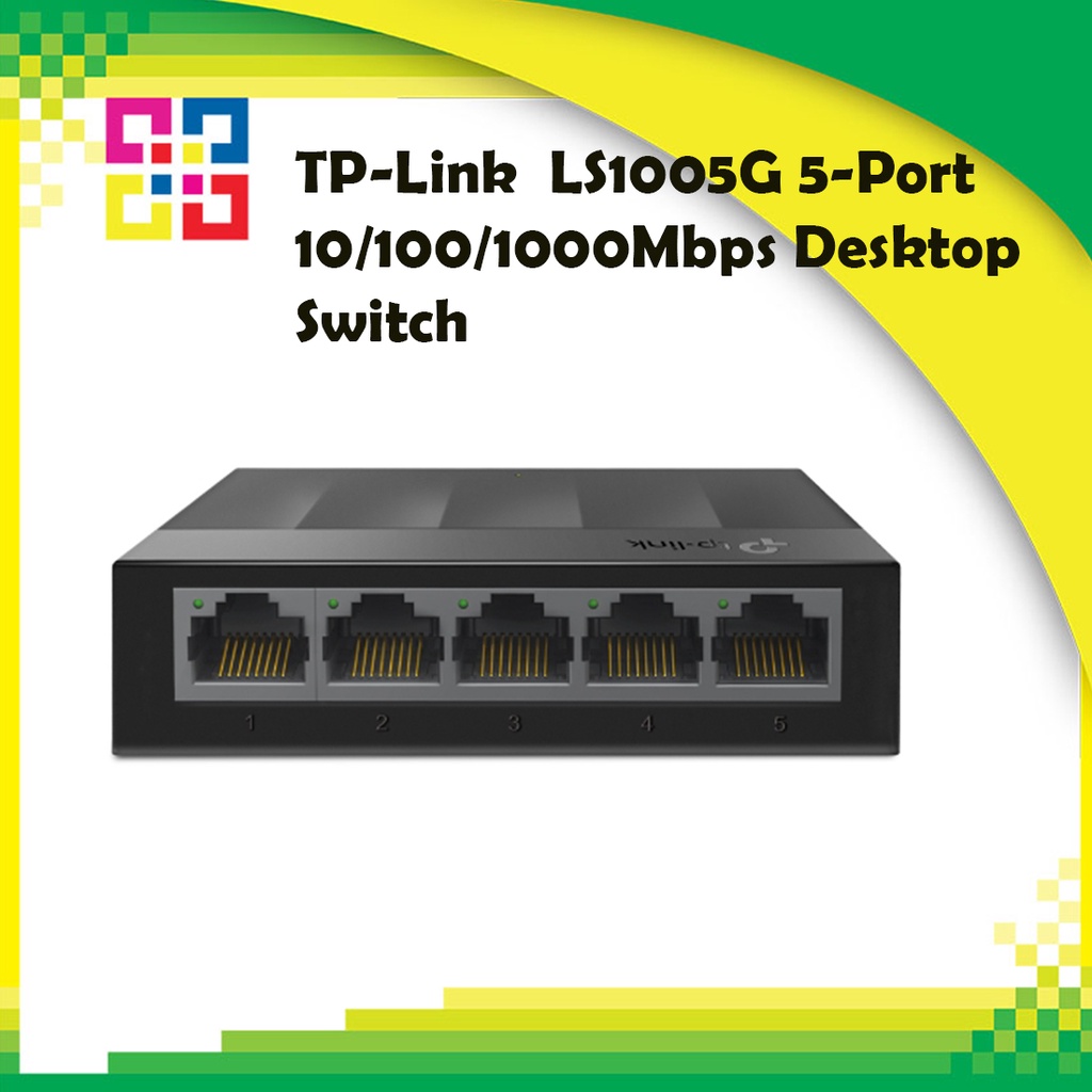 TP-LINK LS1005G 5Port 10/100/1000Mbps Desktop Switch | Shopee Thailand