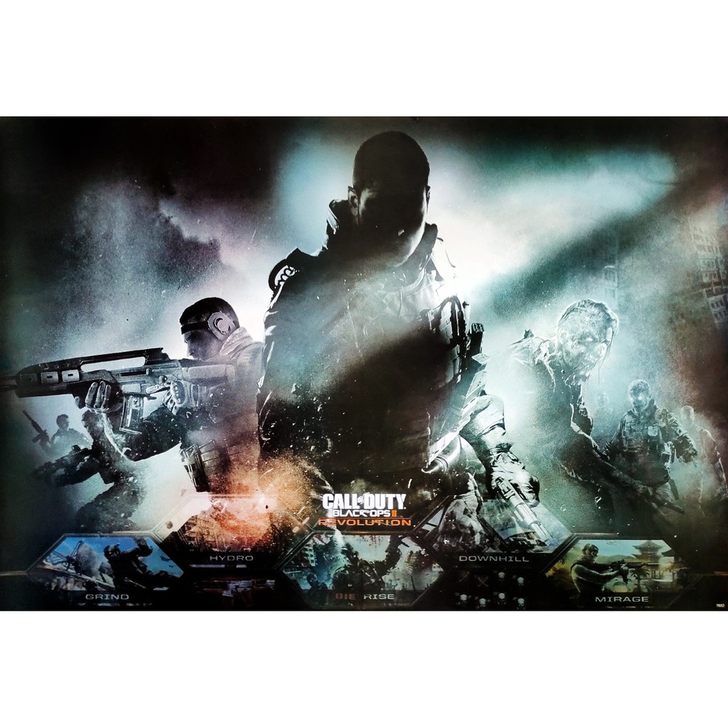 โปสเตอร์ เกม Call of Duty Black Ops II (2011) POSTER 24”x35” Inch ...