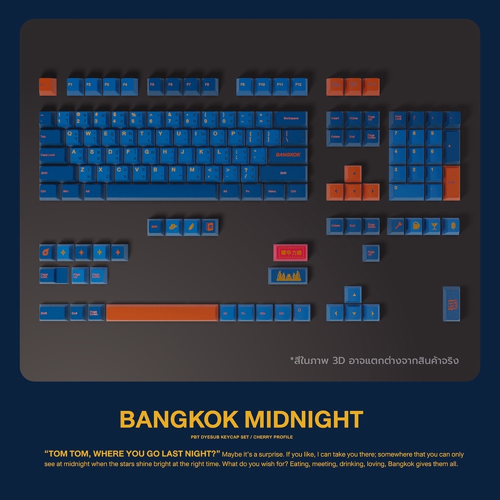 LOGA : THE CITY SERIES KEYCAP SET : Bangkok Midnight | Shopee Thailand