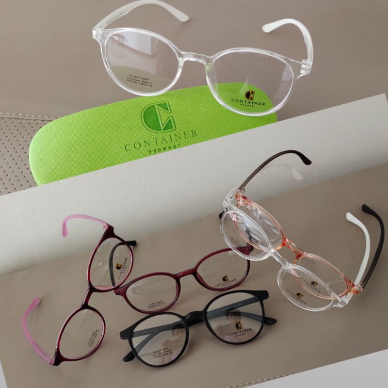 CONTAINER CTN3833 กรอบแว่นตา TR90 กรอบแว่นตาผู้หญิง สำหรับตัดแว่นสายตาสั้น สายตายาว | Shopee ...