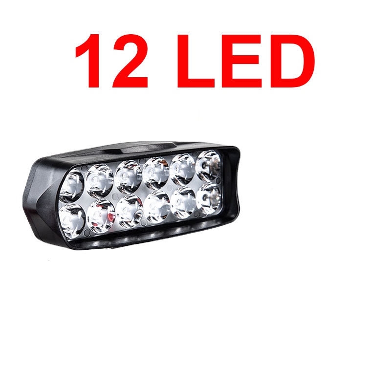 HIFAST LED ไฟหน้ารถจักรยานยนต์สีขาวสว่างมาก 1คู่ สปอตไลท์ กำลังไฟ 24W ...