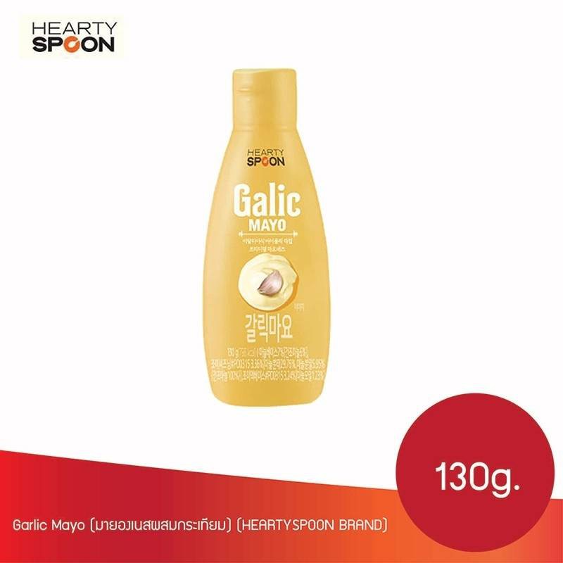 garlic mayo hearty spoon มายองเนสเกาหลี รสกระเทียม 130g. original from ...