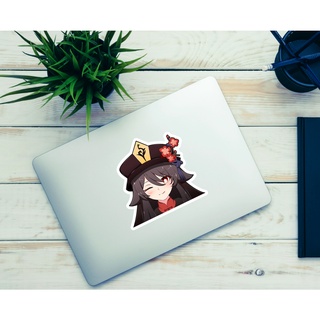 Genshin Impact Hu tao Hutao Fan-Made Sticker เกนชิน สติ๊กเกอร์ 2 ชิ้น ...