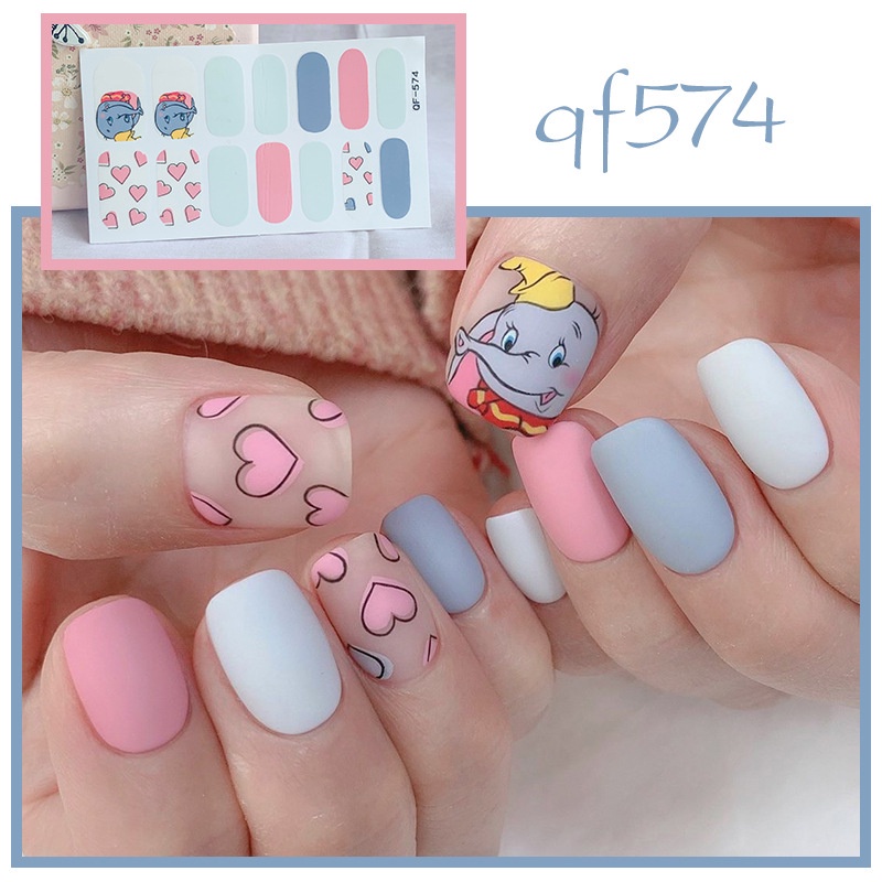 14pcs/สติ๊กเกอร์ติดเล็บ 3d กันน้ำ สติกเกอร์ติดเล็บ สติ๊กเกอร์น่ารัก ...