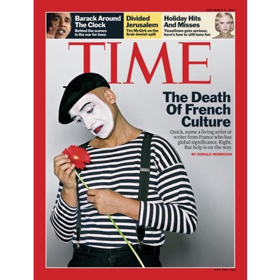 นิตยสาร TIME ปก The Death of French Culture December 3, 2007 | Shopee ...