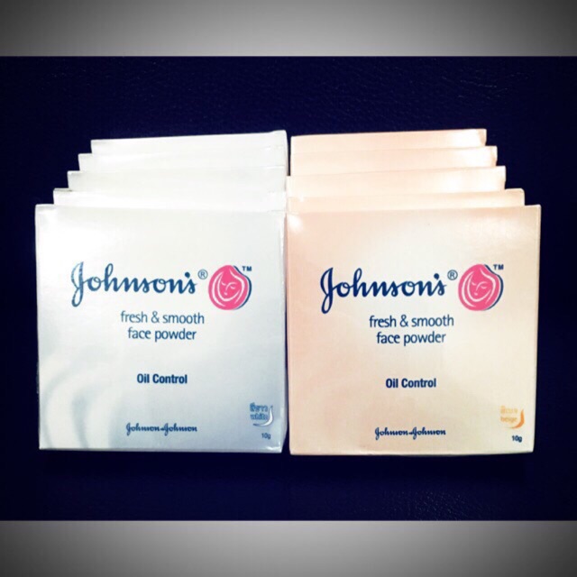 แป้งอัดแข็ง แป้งพัฟจอห์น Johnson's fresh & smooth face powder oil ...