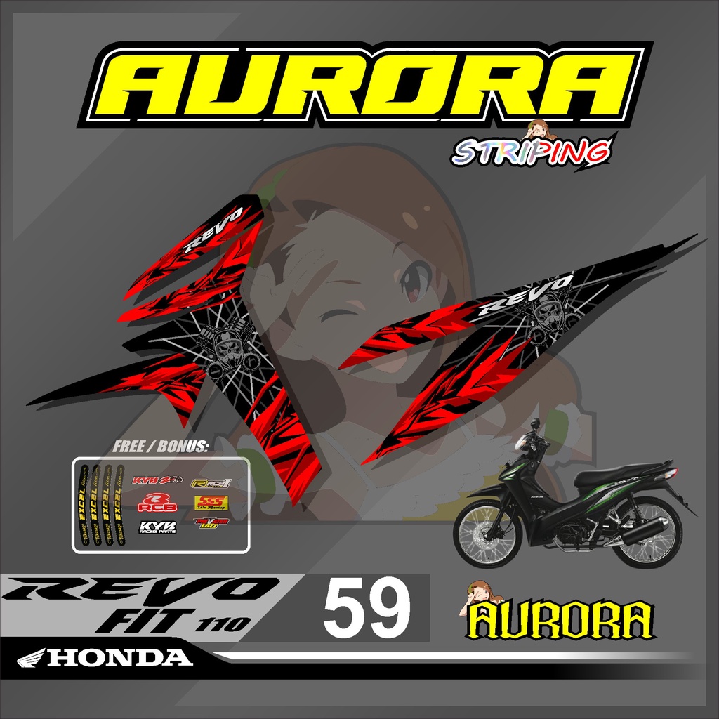 Revo VIT Striping Sticker - Revo FIT Variation Trim Sticker ใหม่ล่าสุด ...