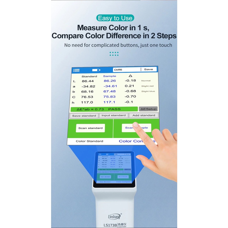 Linshang LS170 LS171 LS172 LS173 Colorimeter Color Analyzer Meter for ...
