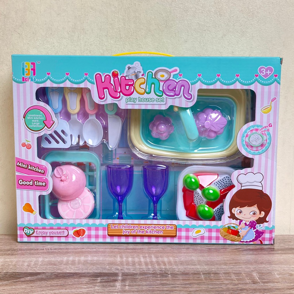 Mika Toys เซตเครื่องครัว ชุดเครื่องครัวของเล่น ของเล่นอาหารว่าง ชุด ...