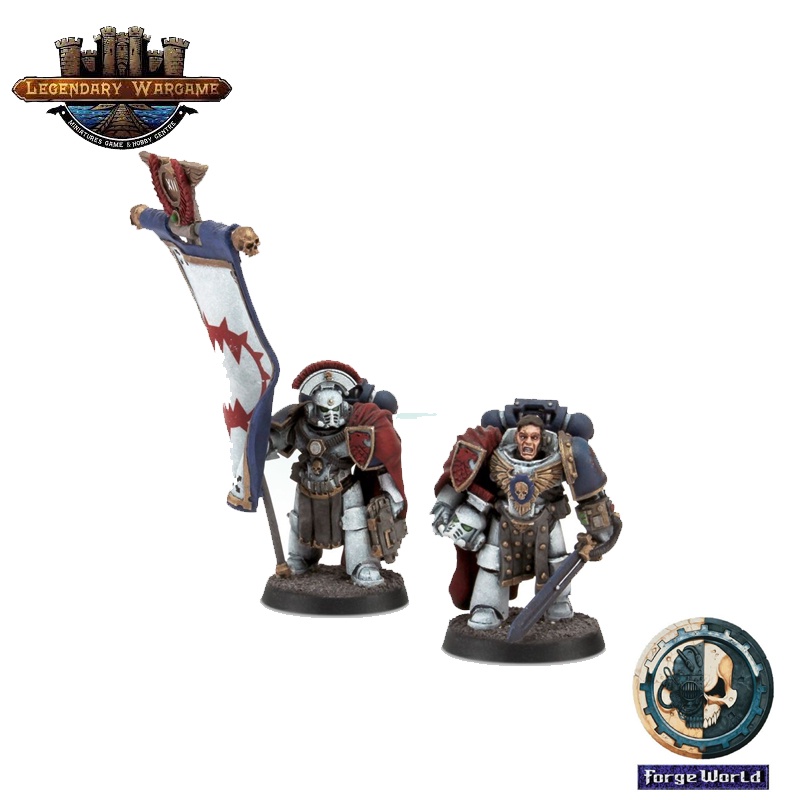 [FORGE WORLD] Warhammer 40K : SPACE MARINE :MKIV Command Setโมเดลจำลอง ...