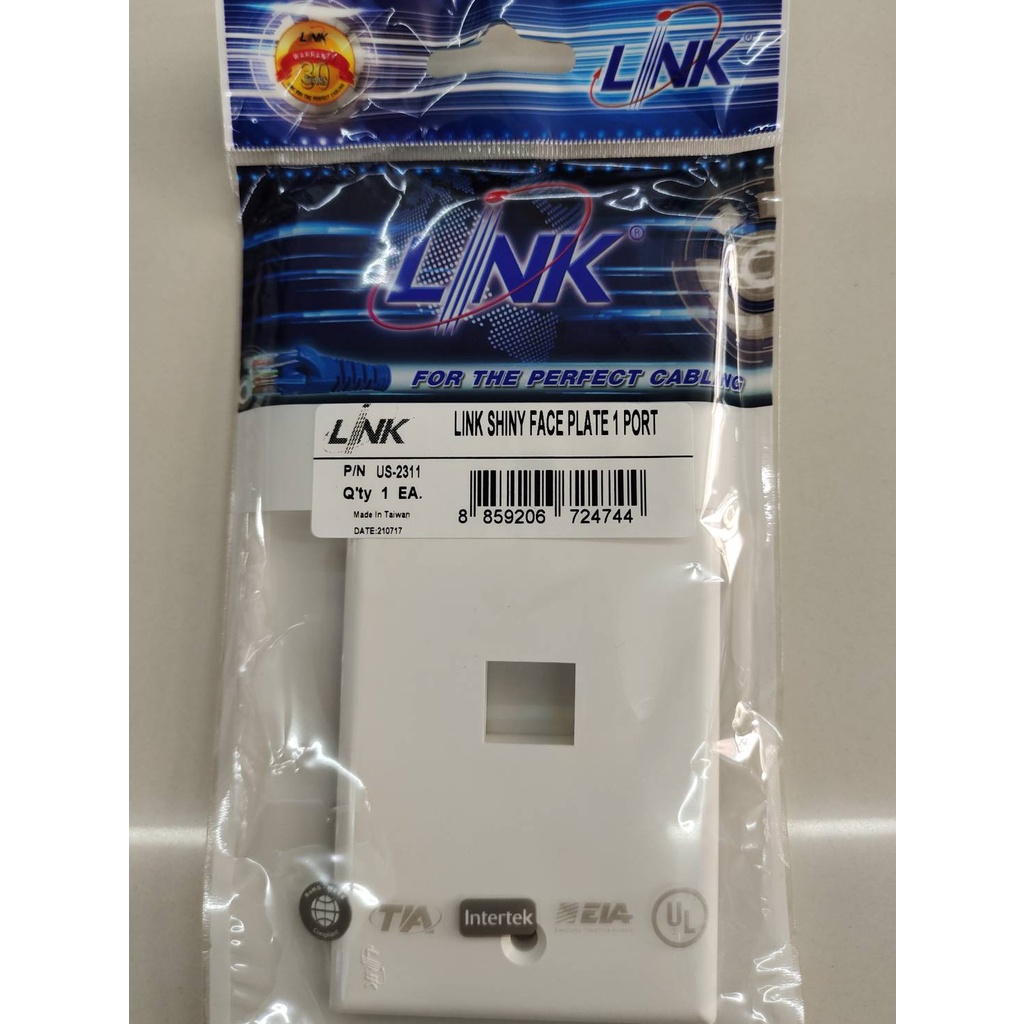 BOX LAN RJ45 ติดผนัง แบบ1ช่อง LINK US-2311 | Shopee Thailand