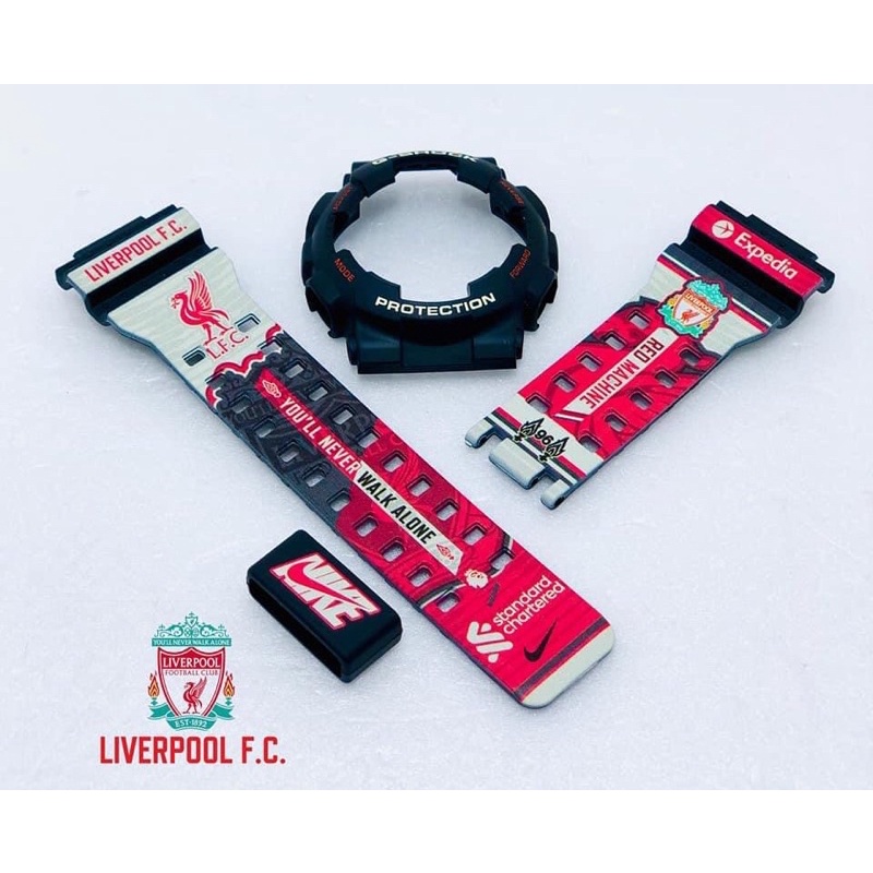 กรอบสาย G-SHOCK Liverpool ทำจากสายแท้ ใส่ได้กับรุ่น GA-100 ,GA-110 ,GA ...